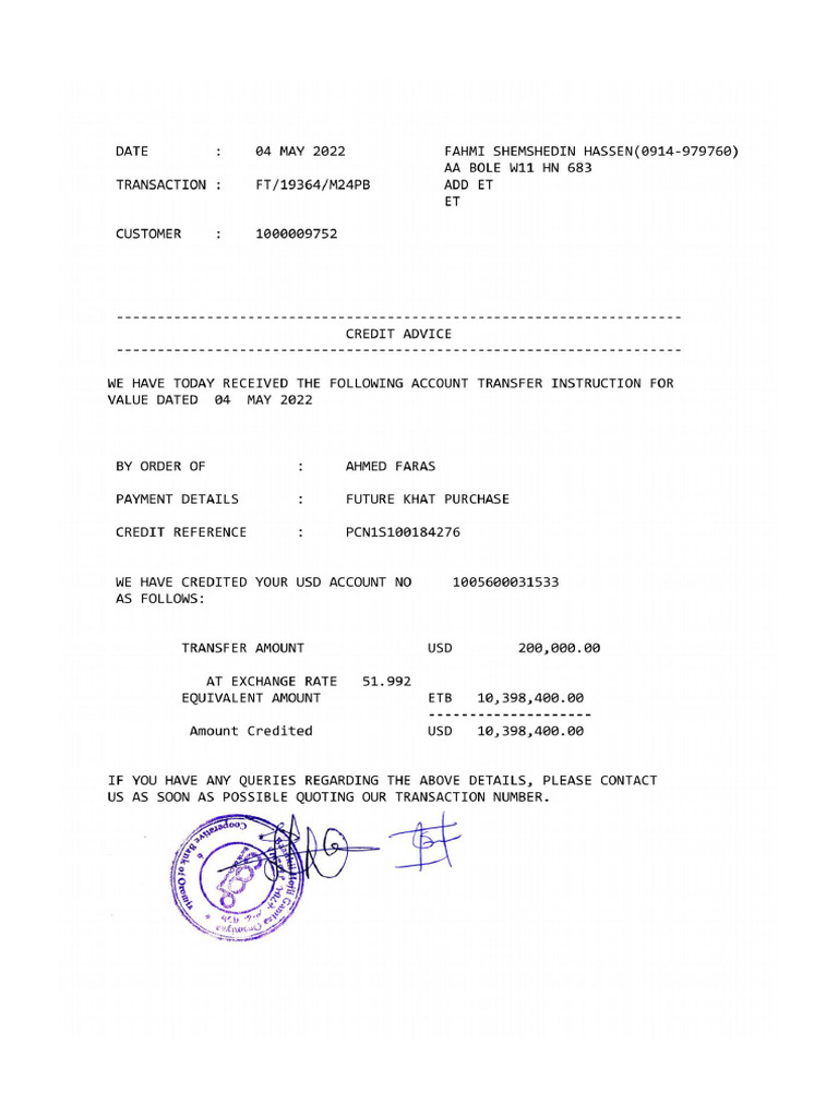 Bank TT | PDF