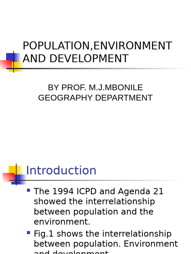 Population,Environment and Development | PDF | Water | Deforestation