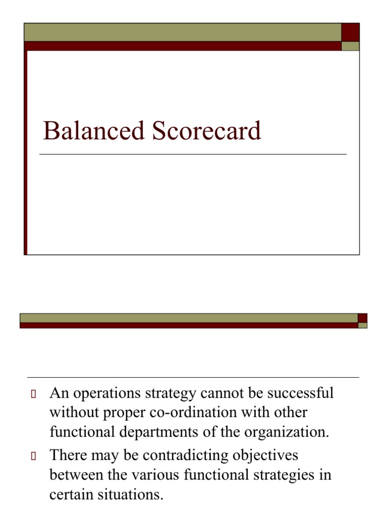 Balanced Scorecard 5 | PDF | Strategic Management | Business Process
