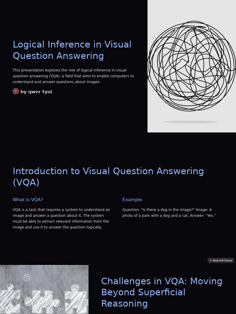 Logical Inference in Visual Question Answering | PDF | Reason | Cognitive Science