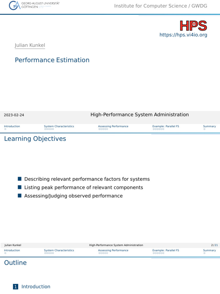 Hpcsa Block Performance Slides | PDF | Central Processing Unit | Computer Network