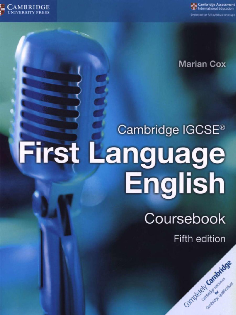 Cambridge IGCSE First Language English Coursebook Fifth Edition | PDF