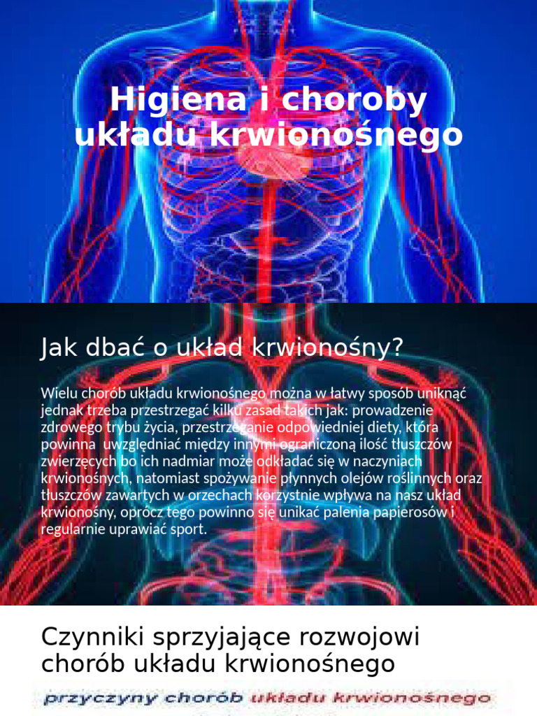 Higiena I Choroby Układu Krwionośnego 1 | PDF