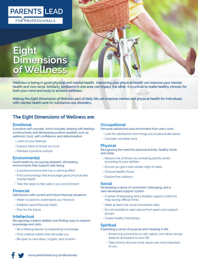 Eight Dimensions of Wellness Overview | PDF | Mental Health | Psychology