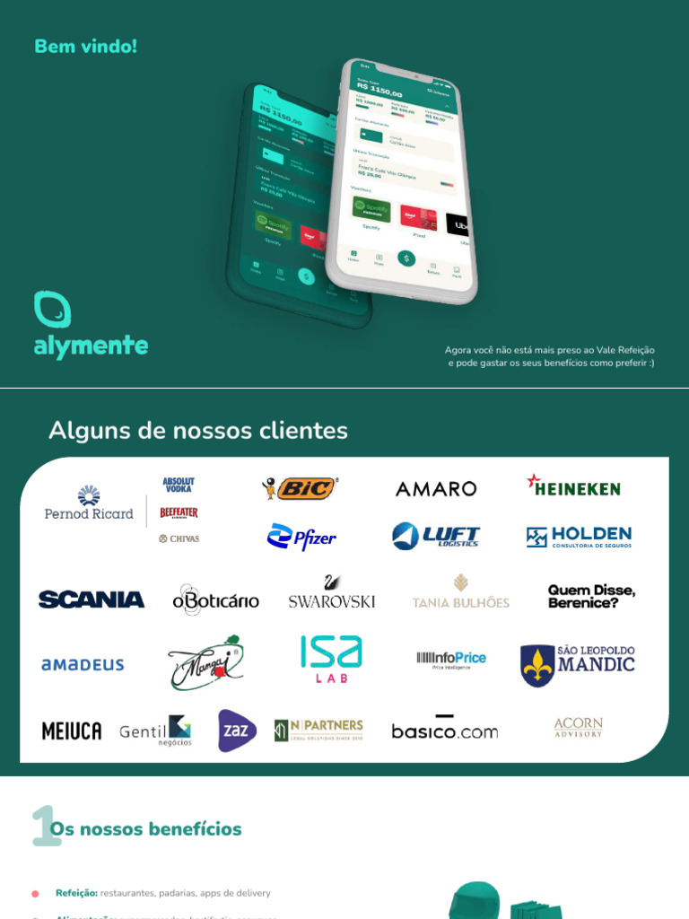 Cartão Alymente: Benefícios e Uso | PDF | Aplicativo para celular ...