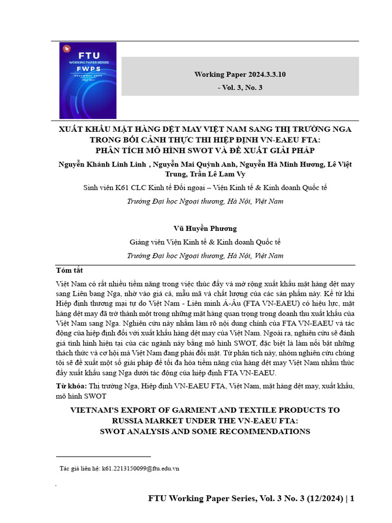 FWPS Vol 3 No 3 Paper 10 | PDF | Non Tariff Barriers To Trade | World ...