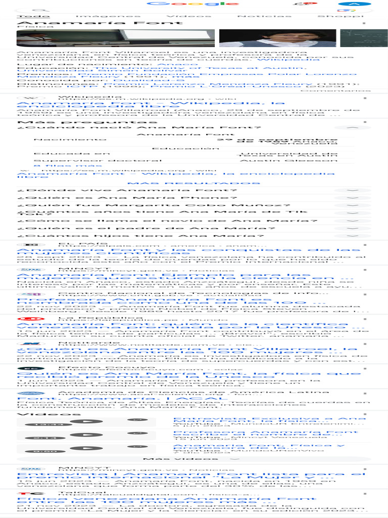 Ana Maria Font Biografia - Buscar Con Google | PDF