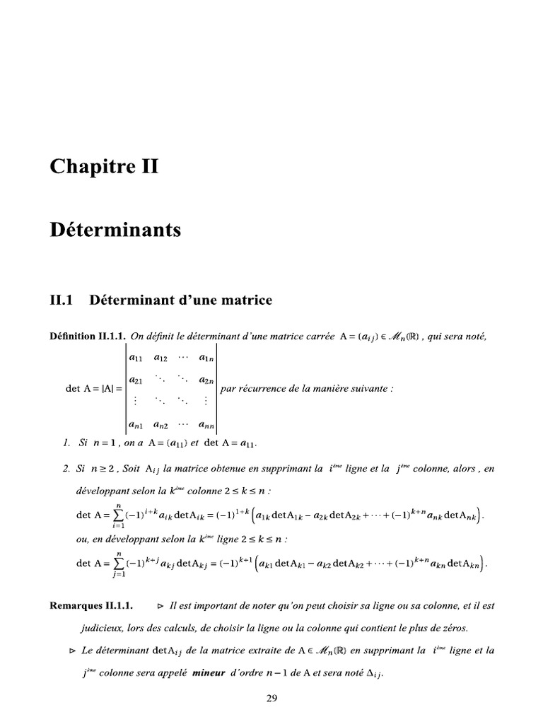 Determinant | PDF