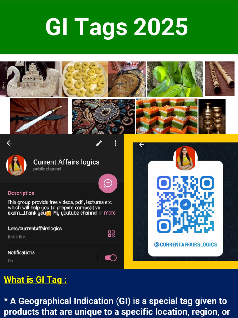 GI Tags 2025 | PDF