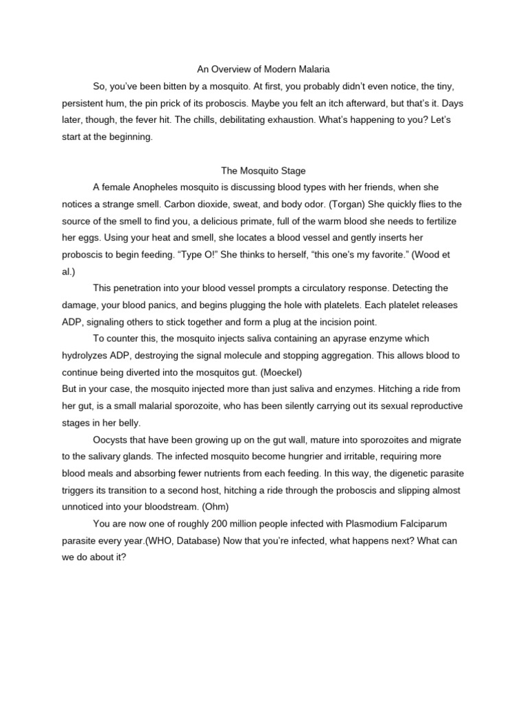 An Overview of Modern Malaria | PDF | Malaria | Gene Knockout