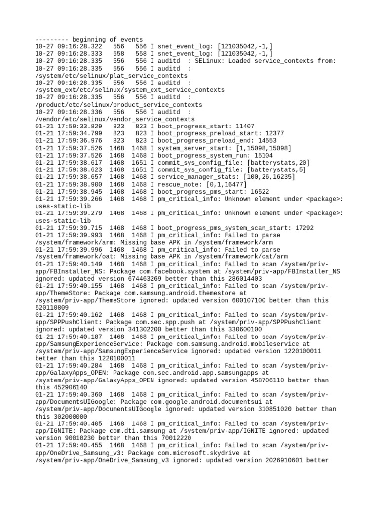 System Boot and Package Scan Logs | PDF | Computing | Software