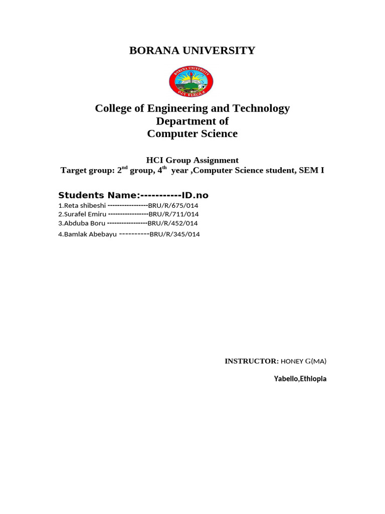 HCI ASS 1 | PDF | Software | Computer Engineering
