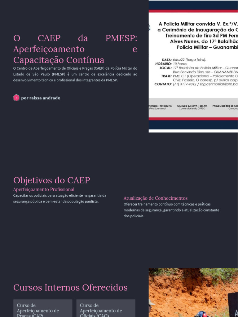 O CAEP Da PMESP Aperfeicoamento e Capacitacao Continua PDF | PDF ...