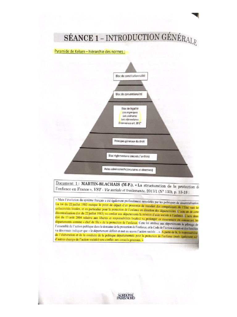 Pyramide de Kelsen - Hiérarchie Des Normes | PDF