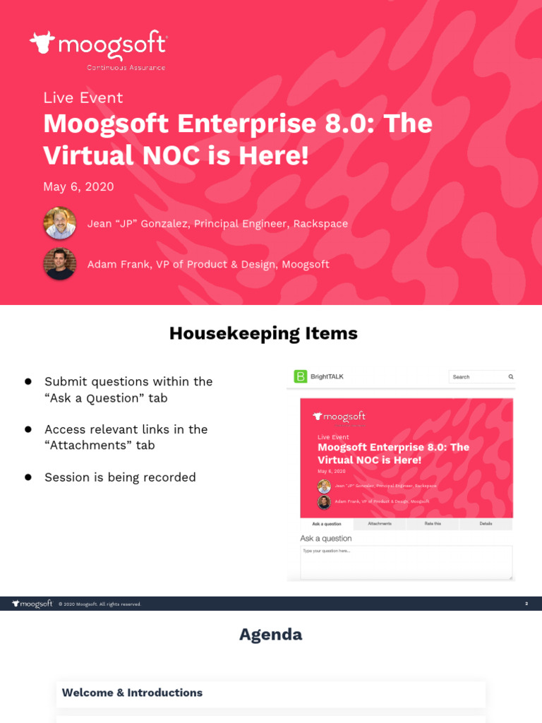Moogsoft Enterprise 80 The Virtual Noc Is Here 6may2020 595708 | PDF ...