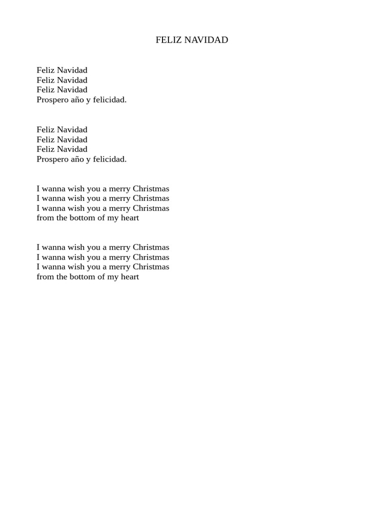 Feliz Navidad | PDF