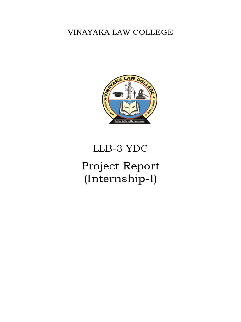 Project Report Coverpage | PDF