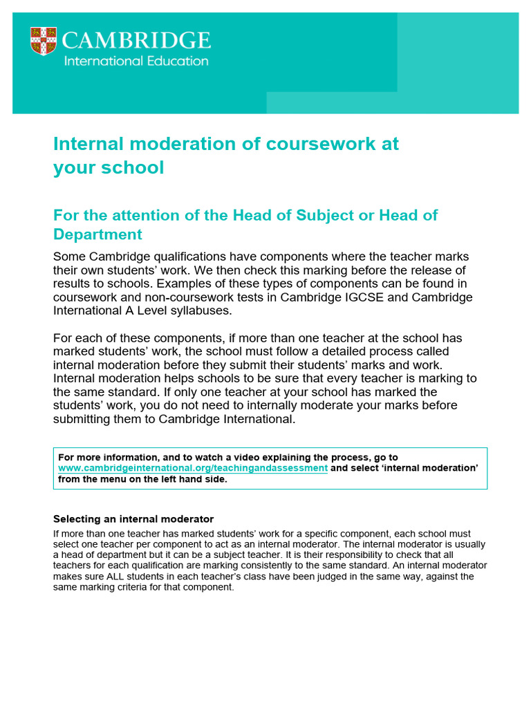 internal_moderation_of_coursework_at_your_school_v2 | PDF