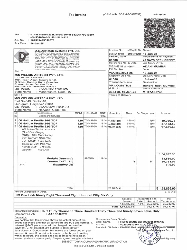 Sales Bill-1588 | PDF
