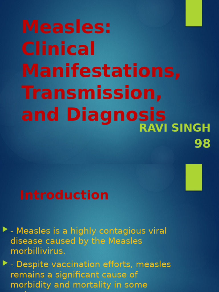 Measles Presentation | PDF | Measles | Infection