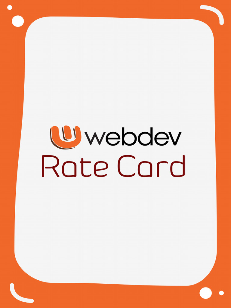 WDM Rate Card | PDF