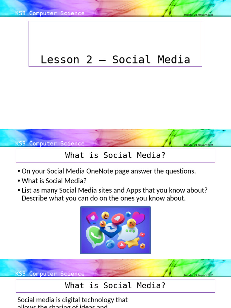 Lesson 2 – Social Media | PDF | Social Media | Popular Culture & Media ...