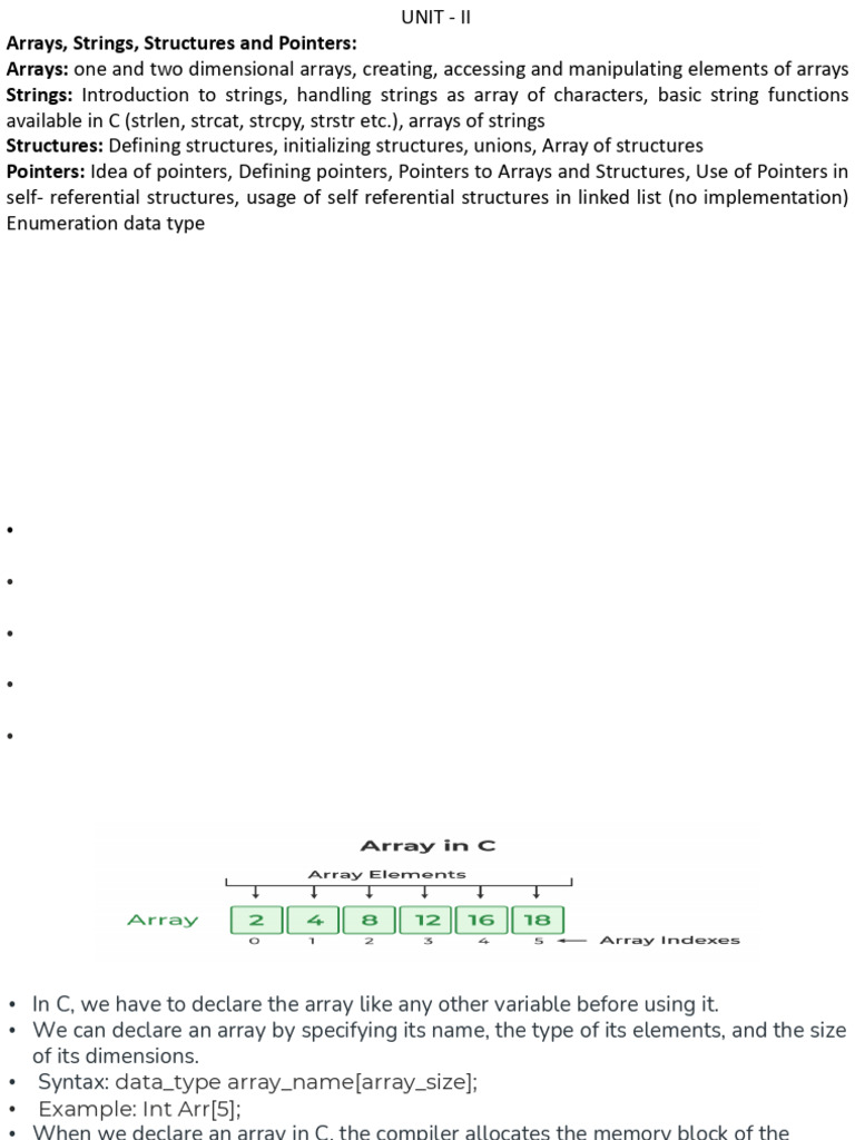 Unit-2-PPS-2 | PDF | Pointer (Computer Programming) | Integer (Computer Science)