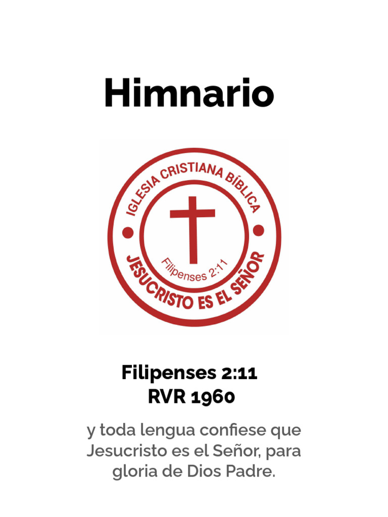 Himnario Cristiano: Índice y Cánticos | PDF | Cristo (título) | Jesús