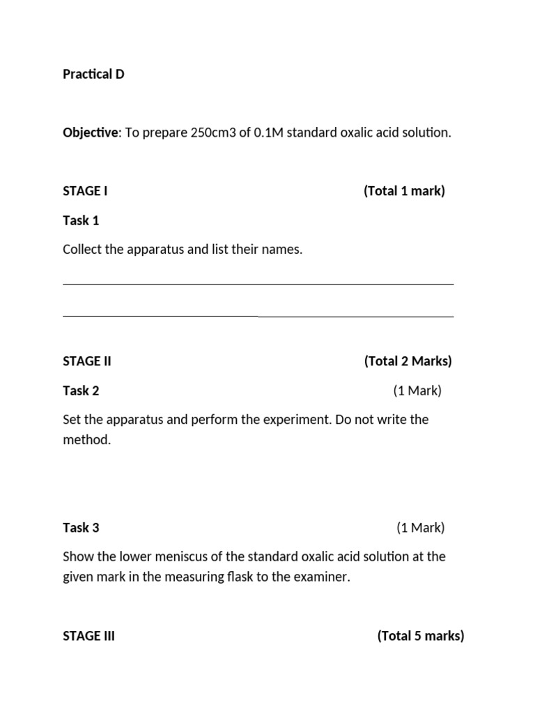 Practical Chem Class IX B | PDF