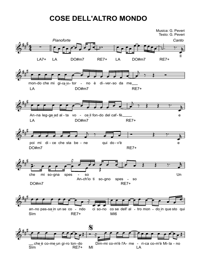 Cose Dell'altro Mondo - Dente | PDF