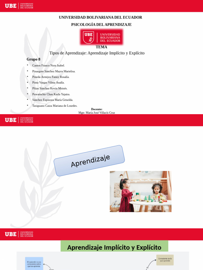 Taller 3_U3_Tipos de Aprendizaje | PDF | Aprendizaje | Teorías psicologicas