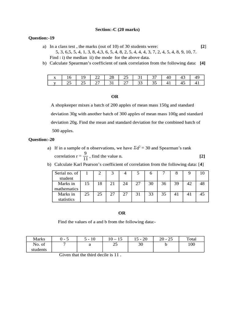 Statistical Analysis and Calculations | PDF | Mathematics | Statistical ...