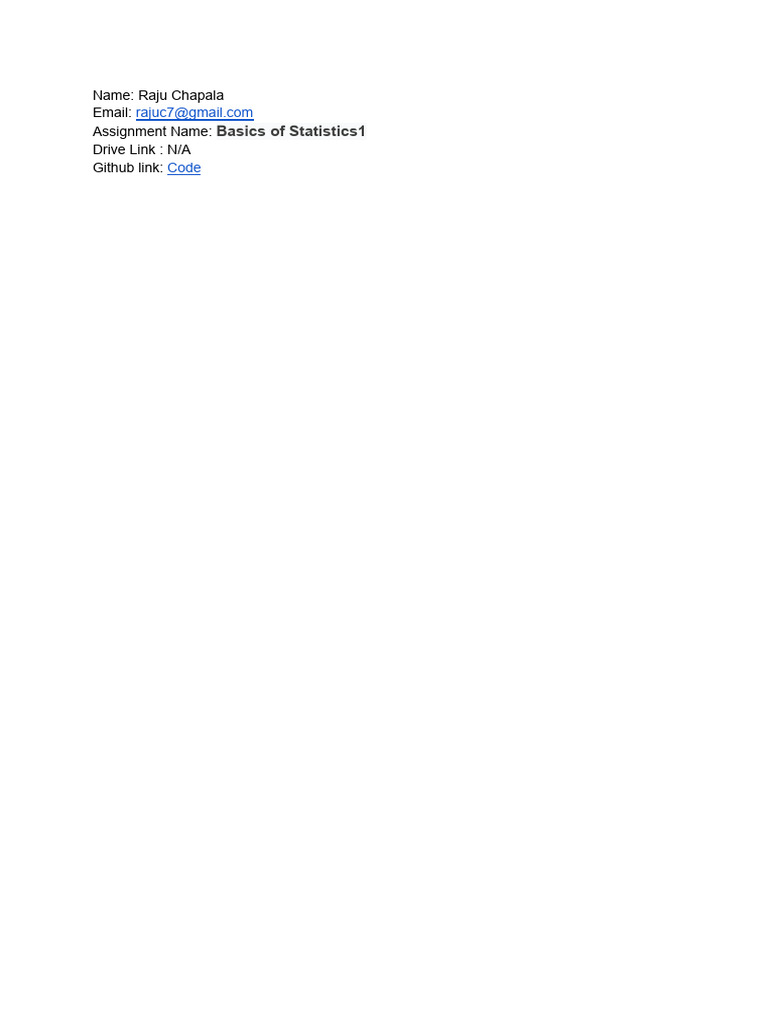 Intro to Statistics for Beginners | PDF