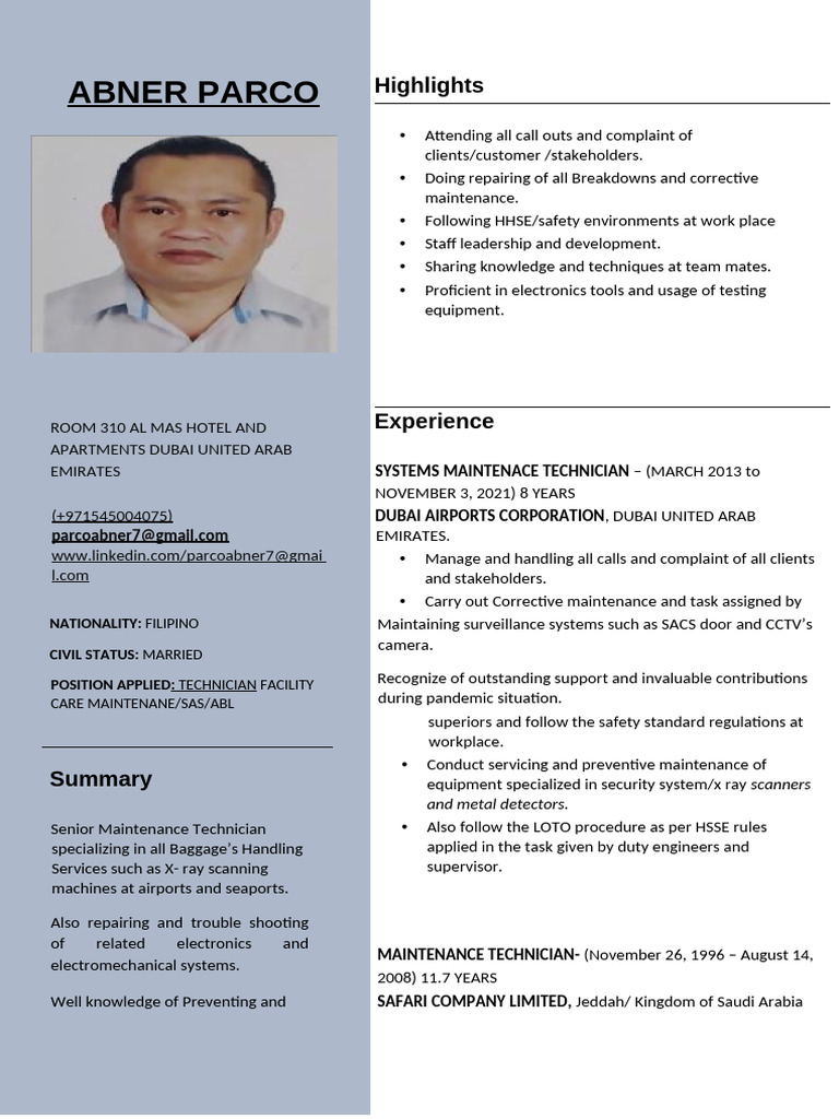 Abner Parco CV - new-PDF (1) 1-1 | PDF