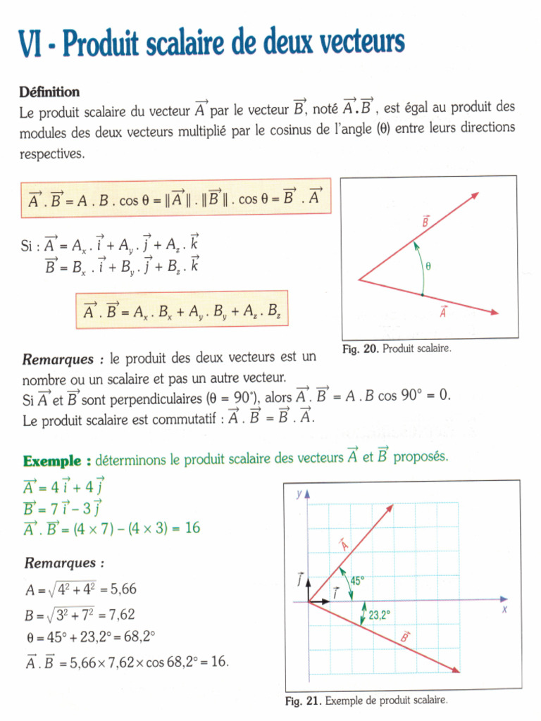 Exemple - Produit Scalaire | PDF
