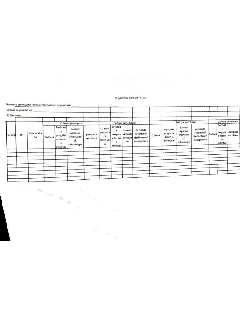 Registrul Fermierului | PDF