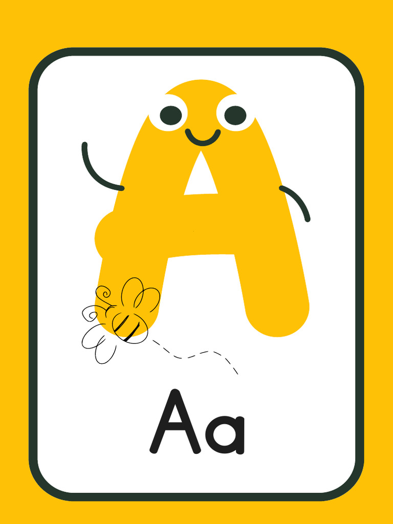 Alphabet Posters in Colorful Playful Style (Documento (A4)) | PDF