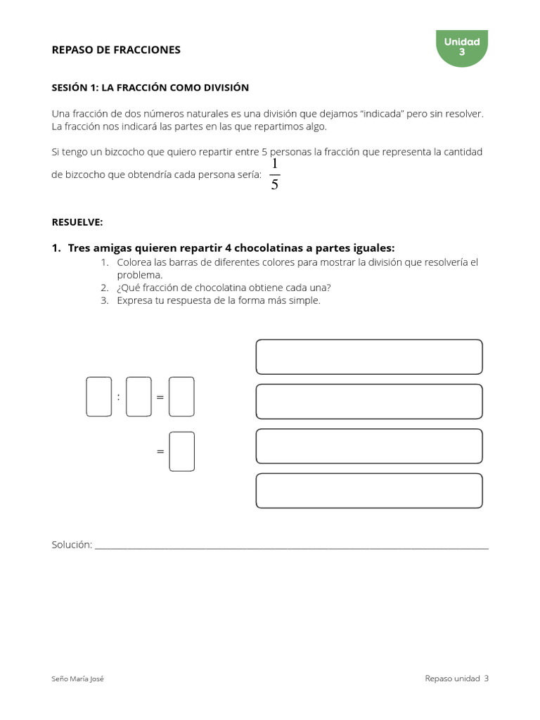Repaso Unidad 3 Matemáticas | PDF | Matemáticas | Aritmética