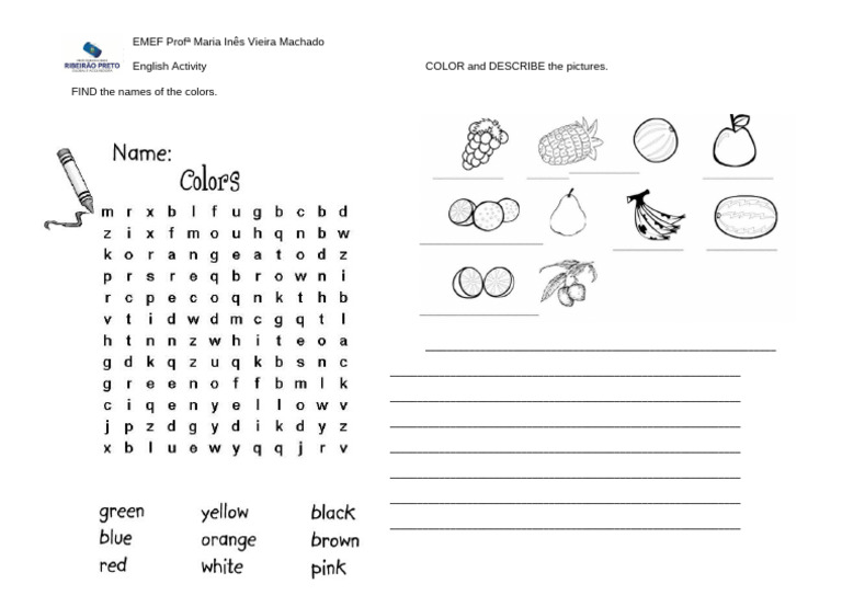 5º Ano - Colors | PDF