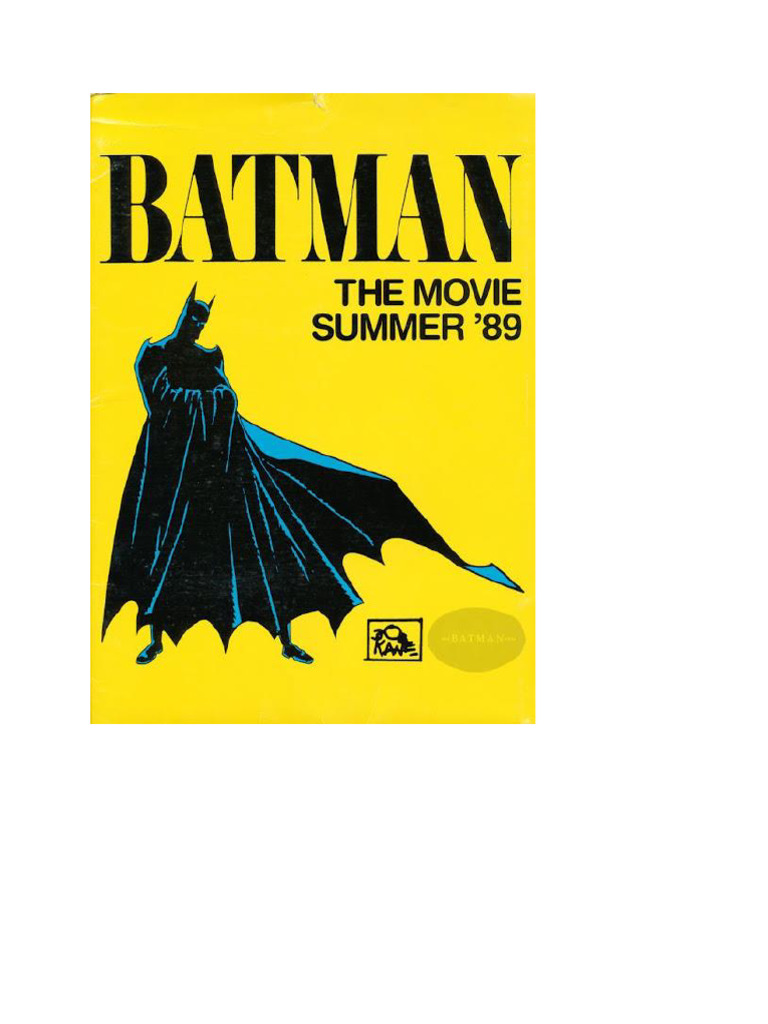Batman 1988 Press Kit | PDF