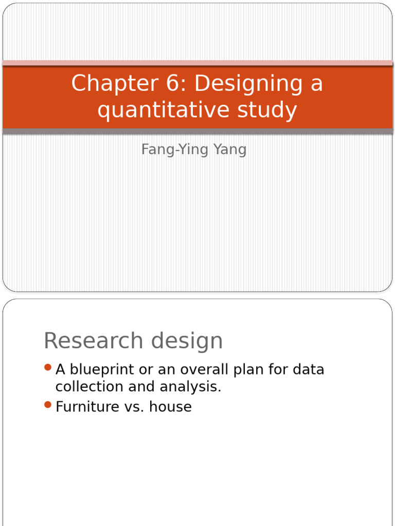 Designing Quantitative Research Studies | PDF | English Language ...