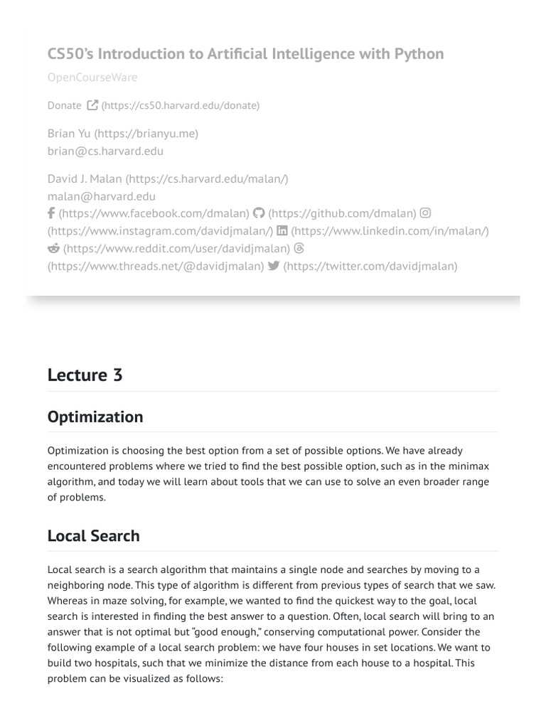Lecture 3 - CS50's Introduction to Artificial Intelligence with Python ... Lecture 3 - CS50's Introduction to Artificial Intelligence with Python ...
