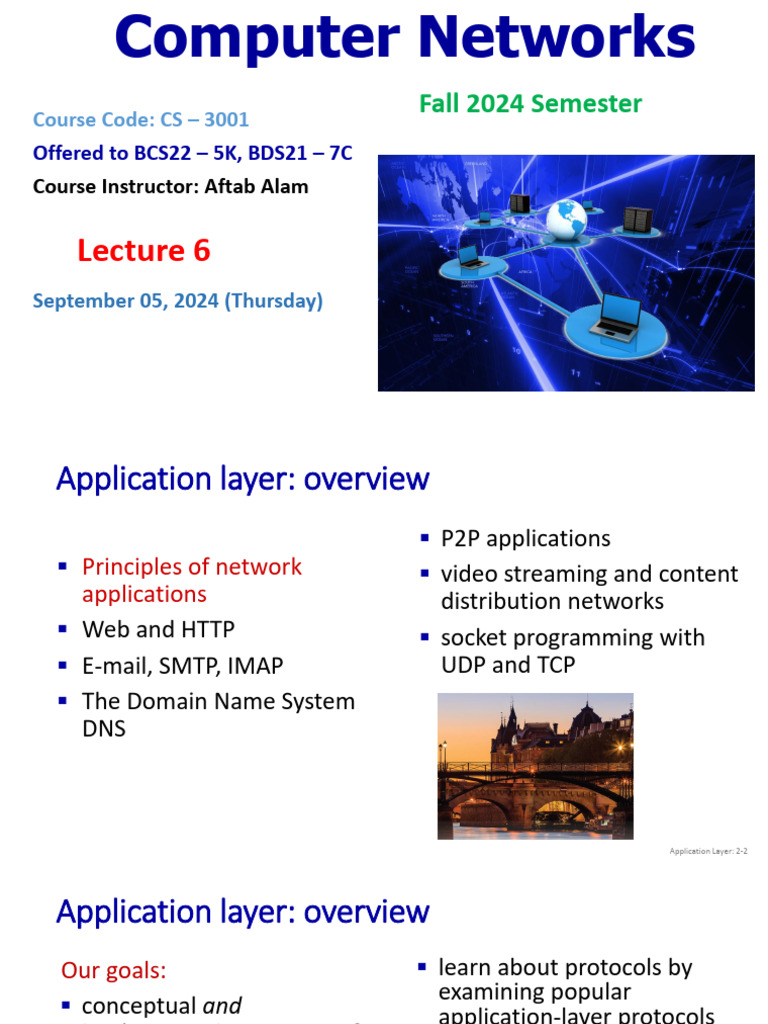 Lecture 6 (CN) | PDF | Computer Network | Internet Protocol Suite