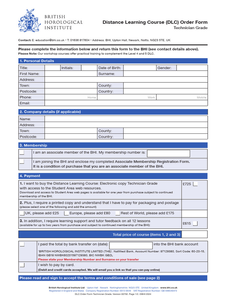DLC Order Form TG Oct23 v3 Faw | PDF | Copyright | Private Law
