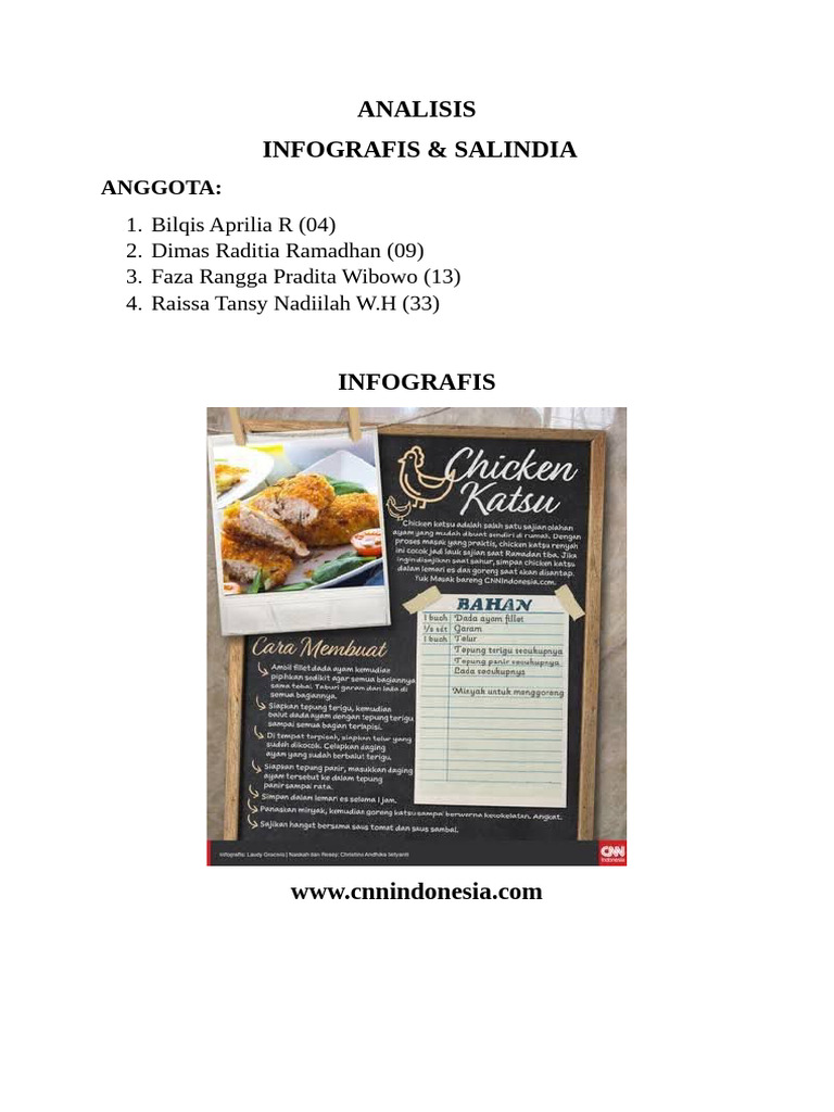 ANALISIS INFOGRAFIS SALINDIA | PDF