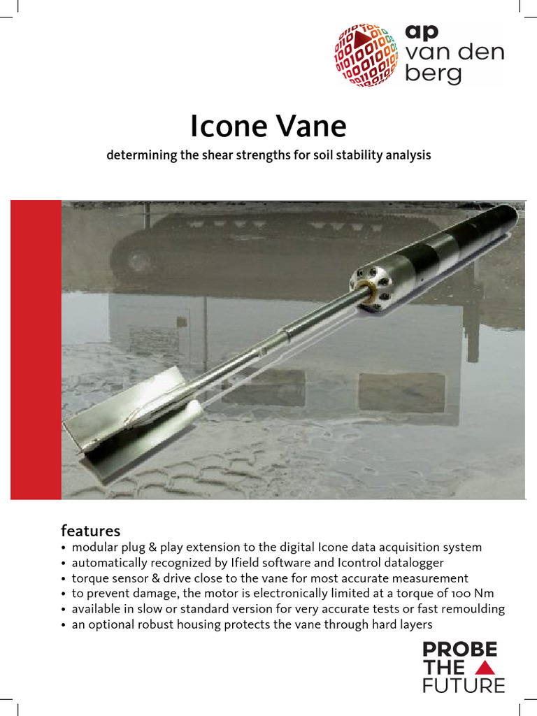 Da-5 06-15 Icone Vane Shear Tests | PDF | Soil | Applied And ...