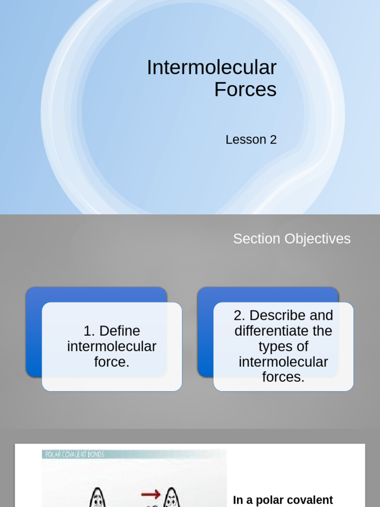 Intermolecular Forces Guide | PDF | Intermolecular Force | Chemical ...
