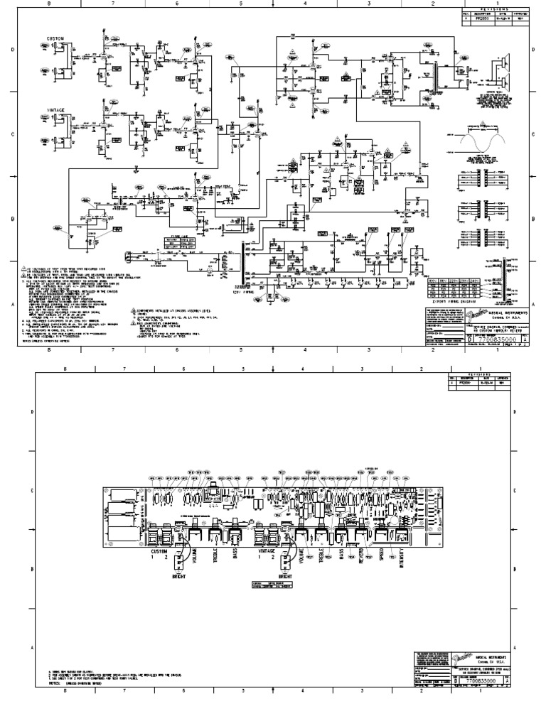 68 Custom Vibrolux Reverb Schematic | PDF