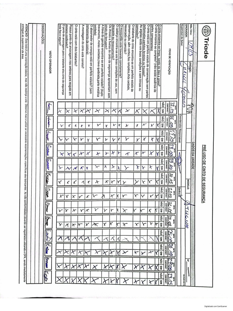 Check List Emanuel | PDF