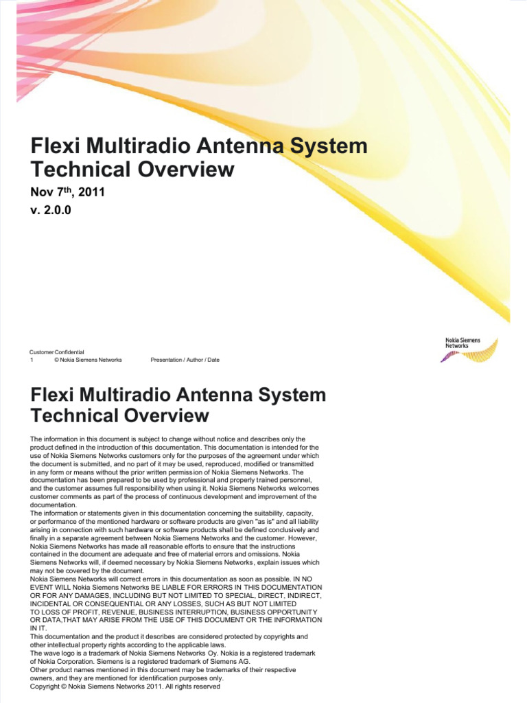 Flexi Multiradio Antenna System Technical Overview | PDF | Antenna (Radio) | Computer Engineering